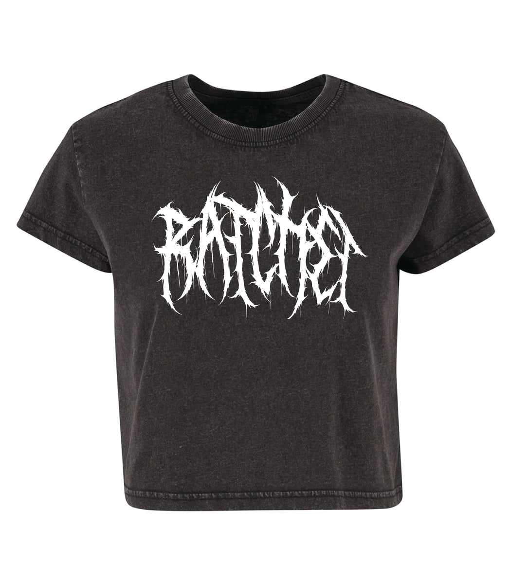 Acid Wash Goth Crop T-shirt – Ratchet Clothing